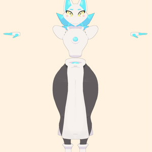 Roxanne Wolf (Roxy) VRChat Full Body Tracking 3D Model - shadsterwolf - BOOTH