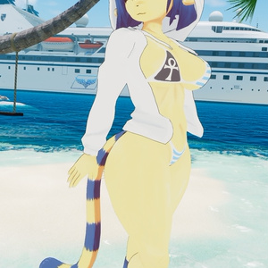 Roxanne Wolf (Roxy) VRChat Full Body Tracking 3D Model - shadsterwolf - BOOTH