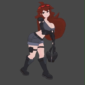 Roxanne Wolf (Roxy) VRChat Full Body Tracking 3D Model - shadsterwolf - BOOTH