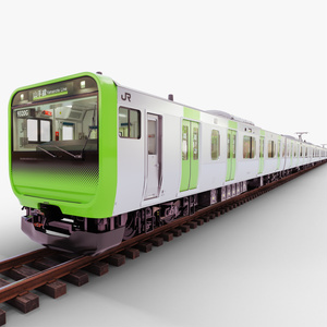 Japanese Train 3D Model E235-1000 Series - Yokosuka / Sōbu Line | Rigged | Includes Green Car ...