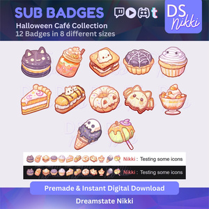 Sheep Cafe Twitch Badges – Kawaii Pastel Lamb Bakery Sub Emotes ...