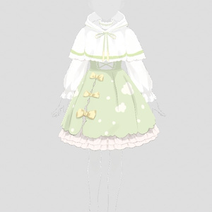 Vroid dress texture purple Lolita dress - My island - BOOTH