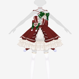 【無料/Free Vroid dress texture】DD003 black dress - yuyuowoshop - BOOTH