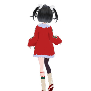 【VRoid衣装】green cute Lolita cape dress - My island - BOOTH