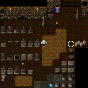 RPGツクールMV・MZ用 マップチップ・タイルセット07 『魔物の酒場・ダンジョン鍛冶屋＆武器屋・マグマ・炎の洞窟・牢獄の町』 - qlsddc - BOOTH