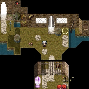 RPGツクールMV・MZ用 マップチップ・タイルセット04 『洋館・幽霊屋敷・呪いの館・屋内・内装・ホラー』 - qlsddc - BOOTH