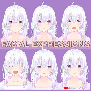 Furina Face Bundle VROID MODEL | Genshin Impact VROID - cherryarts - BOOTH