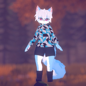 Haishima-灰島 Casual wear outfit for VRChat avatar 《FREE》 - joeypixel - BOOTH