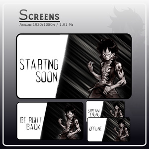 DARK - GOTHIC - Stream Overlay Pack Animated - BE RIGHT BACK - OFFLINE ...