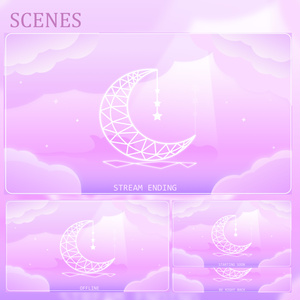 SIMPLE Static Cute Stream OVERLAY Pack / Donuts / Cake / Twitch ...