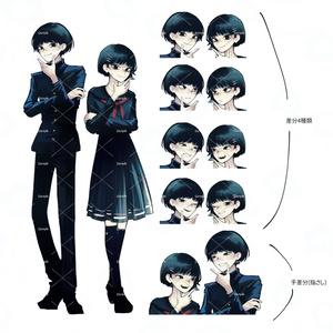 立ち絵素材⑨ PSD付き - karakaze - BOOTH