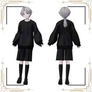 +Head対応衣装モデル Oversized T-shirt - aimai - BOOTH