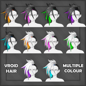 (vroid) Female cyberpunk outfits (multiple colour) free tail - jonathan ...