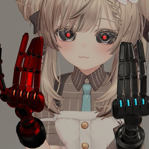 【無料】「シンプルなメカ義眼 Terminator」Ver.1.1【VRChat想定】【MA対応】 - 黒化堂 nigredou - BOOTH