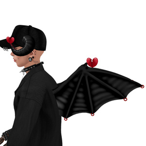 Fallen Angel Wings (Male and Female) Mesh; IMVU | Secondlife | Vroid ...