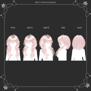 【7アバター対応】 Bun HAIR 【VRChat用ヘアモデル】 - Belle - BOOTH