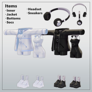 【桔梗対応】Sweat Hoodie Set - MK.Workshop - BOOTH