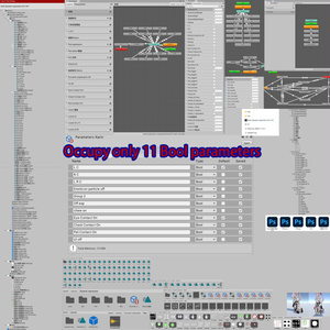 VRChat 胸部物理スケルトンコリジョンシステム/Simulation Collision System /VRChat適用 VRChat ...
