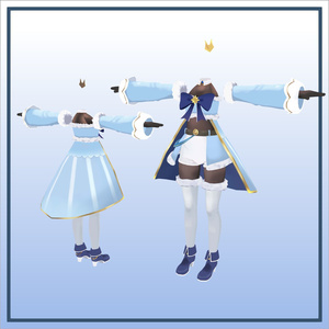 【PB対応】まめひなた対応ドレス／Mamehinata_Dress VRC用 - HIIIO服飾販売部 - BOOTH