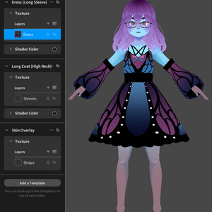Goth Bunny Cardigan + PJ Set - Vroid Studio Texture - Mischievouslyeepy ...