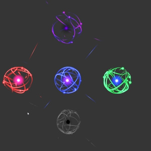 Red and Blue - Blurry - BOOTH