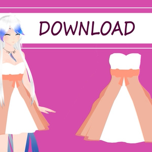 VRChat Wedding Dress (.fbx + Blender file) - kaylajayde - BOOTH