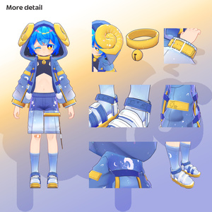 【3Dモデル】『ダンビ』- Dambi - Blue Cloud - BOOTH