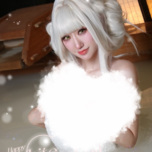 Happy White Rabbitᙏ̤̫͚ ♡⃛ ポスター - かめりあこれくしょん - BOOTH