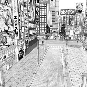 漫画背景 アメリカ街並み14 - alumin2 - BOOTH