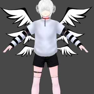 vroid studio 3 wings custom item - creepy28 - BOOTH