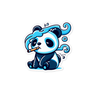 【たぬきねこ】アクリルキーホルダー - Smoking panda - BOOTH