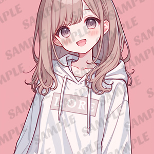 三つ編み女の子【SNSのアイコンなどに】 - mii_shop - BOOTH