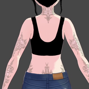 Au Ra Raen FFXIV Scales and horns - zesimi - BOOTH