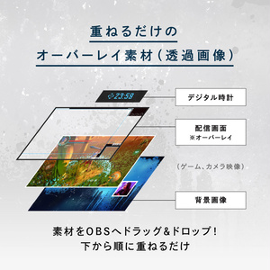 シンプルクールなゲーム配信画面14点セット 【ゲーミングカラー全6色】 試用版無料 フリー素材 - BUFF EFFECT - BOOTH