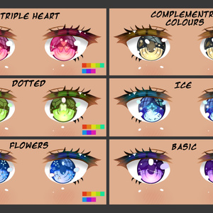 [FREE SAMPLES] 90+ Unique Eye Textures + Bonus Vroid Eyeliner - BonShop ...