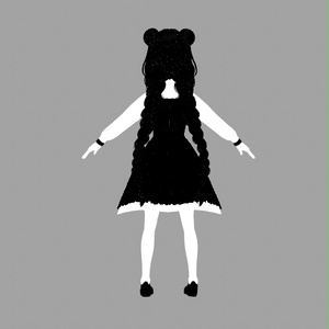 Free | Premade Vrm 1.0 model | Small Black and White Bear Girl 2 ...