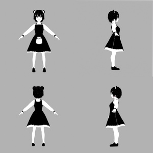 Premade | Project Blue Bear Girl | Vrm-Vtuber-Vrchat - pyurin-vtuber ...