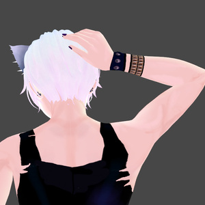 Ocean Fire Hair Texture Vroid Blue Teal Pink Red - Spectre - BOOTH