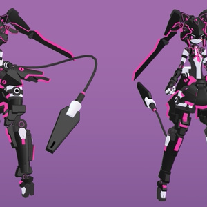 Quest・Fallback対応 霜風ちゃん 3Dモデル(VRChat向け) - 如月開発 - BOOTH