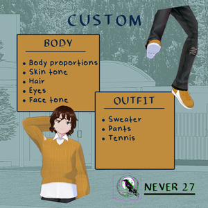 3 Skins Vroid =.= Male Body =.= - Never27 - BOOTH