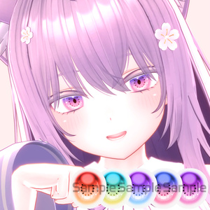 [ZEF] Lime Heart shapes Eye Texture - zzeff - BOOTH