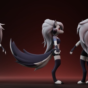 Deltarune Susie VRchat Avatar - jabberdeer - BOOTH