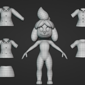 Loona VRchat avatar - jabberdeer - BOOTH