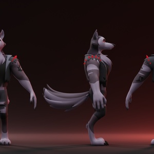 Loona VRchat avatar - jabberdeer - BOOTH