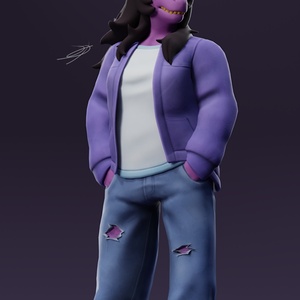 Loona VRchat avatar - jabberdeer - BOOTH