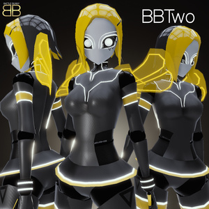 Original 3d Model Bbtwo Extended Vrchat Avatar Battle Bunny Mods ...