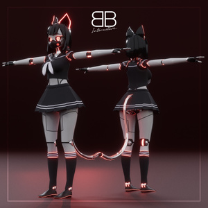 [Original 3D Model] V15AGE N1 Ocean Girl Robot VRChat Avatar - Battle ...