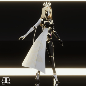 [Original 3D Model] V15AGE N1 Ocean Girl Robot VRChat Avatar - Battle ...