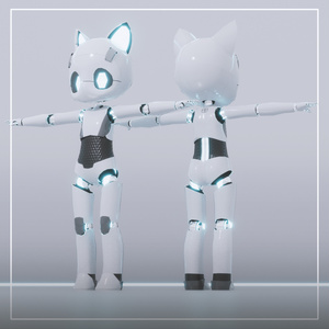 [Original 3D Model] V15AGE N1 Ocean Girl Robot VRChat Avatar - Battle ...