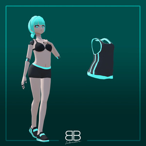 [Original 3D Model] Z3 Robot Jane Doe Avatar for VRChat - Battle Bunny Mods - BOOTH